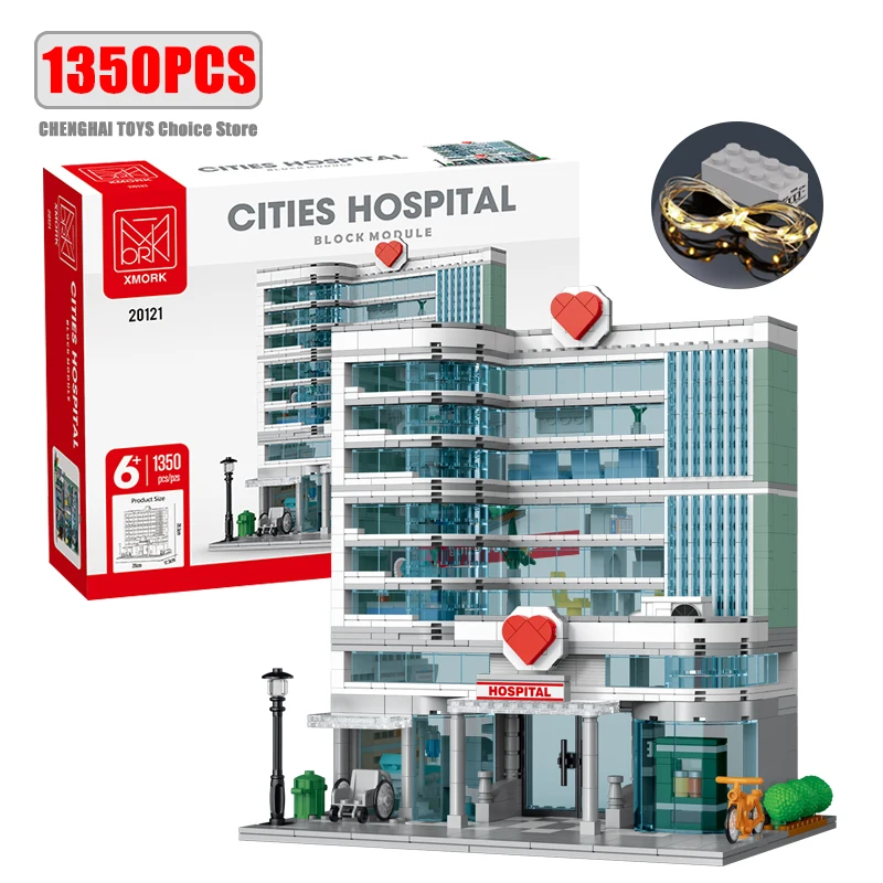 1350pcs-City-Hospital-Building-Blocks-Model-MOC-Modular-Architecture ...