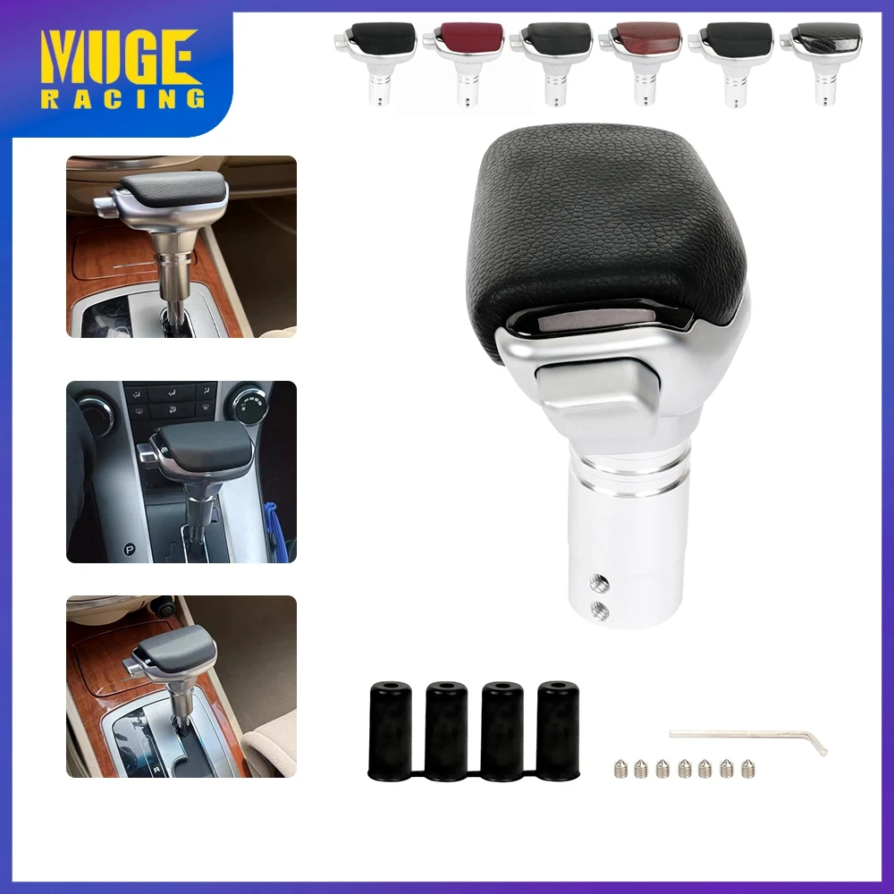 MUGE-Free-Shipping-Leather-Aluminium-Automatic-Transmission-Gear-Shift ...