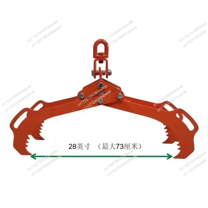 Anti-slip hook Log lifting pliers 4 claw heavy lift tree gripper tree ...