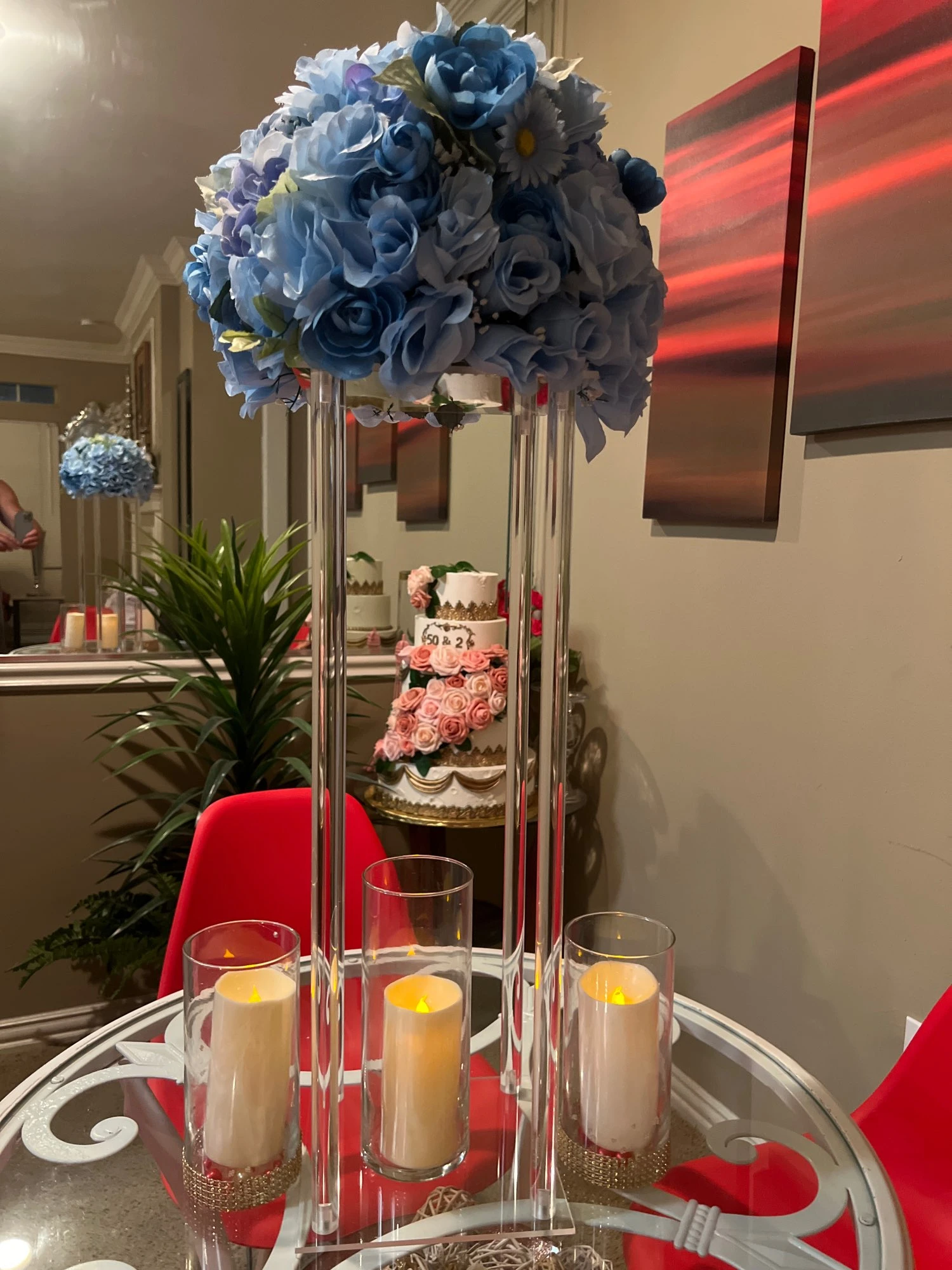 Vases Centerpiece Acrylic Wedding | Clear Acrylic Vases Centerpieces ...