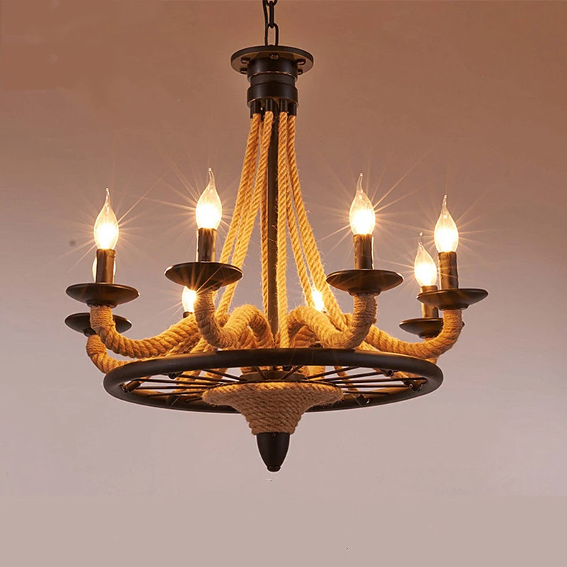 Nordic-Retro-Restaurant-Creative-Lighting-American-Style-Rural-Bar ...