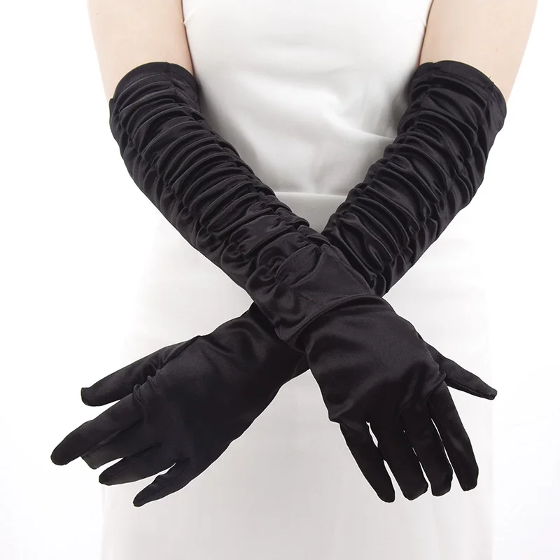 6-colors-Women-s-Evening-Party-Dress-Formal-Gloves-Adult-Black-White ...