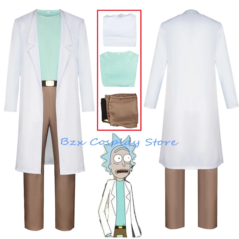 Genius-Scientists-Rick-Cosplay-Anime-Costume-Uniform-Outfits-Halloween ...