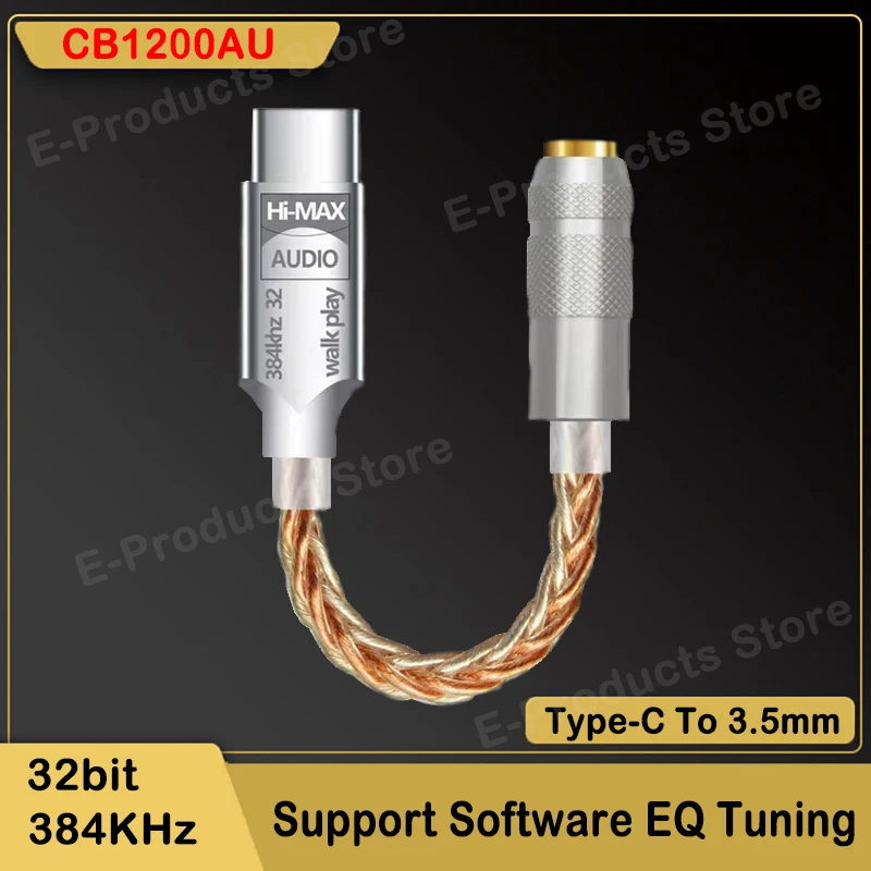 HiFi DAC Type C to 3.5mm Audio Decoder AMP Adapter USB C Earphone ...