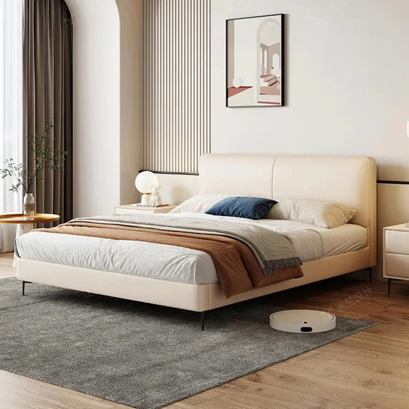 Hotel-Modern-Bed-French-Luxury-High-Quality-Leather-Fashionable-Beds ...