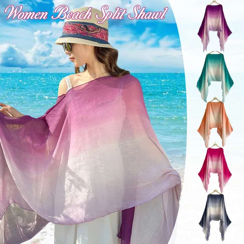 Summer Women Shawl Plain Colour Travel Ethnic Style Shawl Cotton Linen ...
