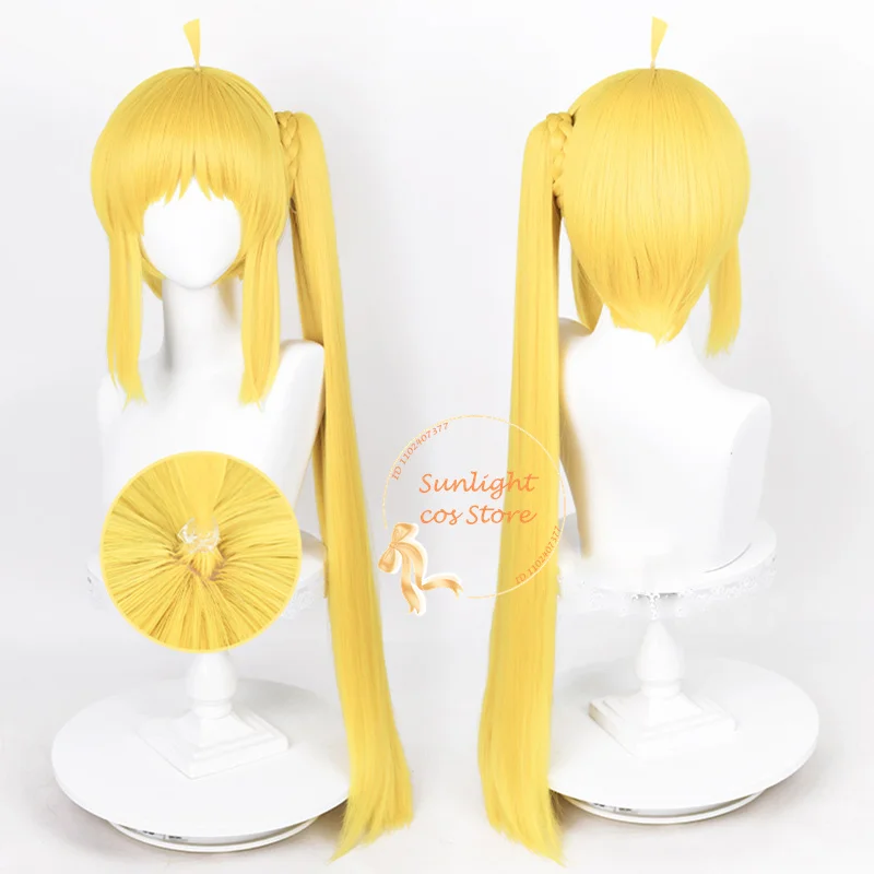 Anime Nijika Ijichi Cosplay Wig 82cm Long Yellow Wigs With Ponytail ...