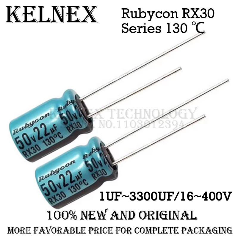 Электролитический конденсатор Rubycon RX30, 10 шт | AliExpress