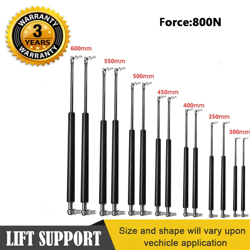 2PCS-Universal-800N-300-350-400-450-500-550-600mm-Strut-Bars-Gas-Spring ...