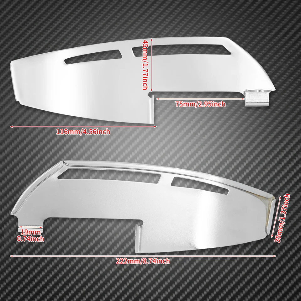 Harley Floorboard Boot Guard Heel Guard For Heritage Softail Half Moon