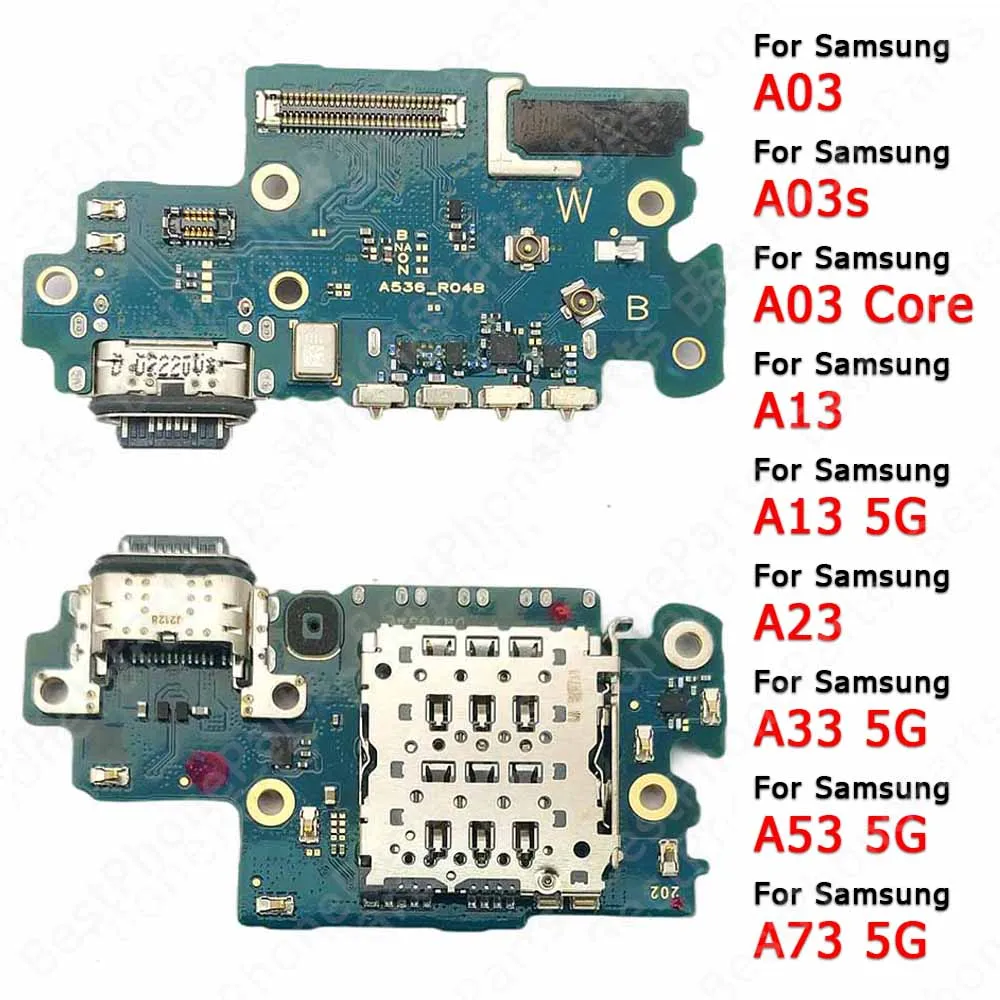 For Samsung Galaxy A53 A73 A03 Core A03s A13 A23 A33 5G Charge Board ...