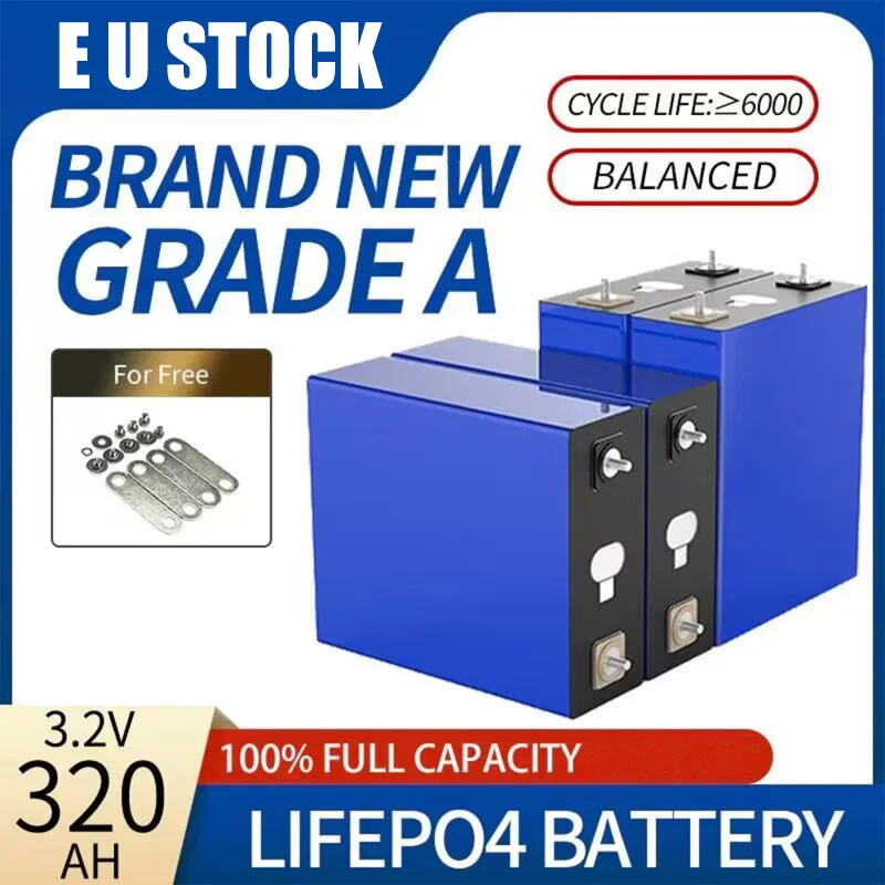 320Ah Lifepo4 Battery Grade A 3.2V 302AH Lithium Iron Phosphate Battery ...
