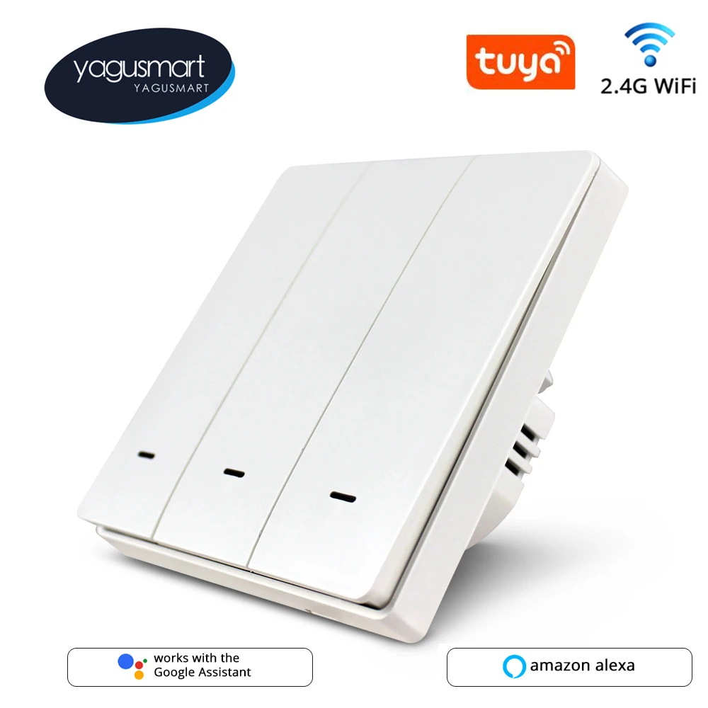 Yagusmart-Tuya-WiFi-Switch-Smart-Push-Button-1-2-3-Gang-Neutral-Wire ...
