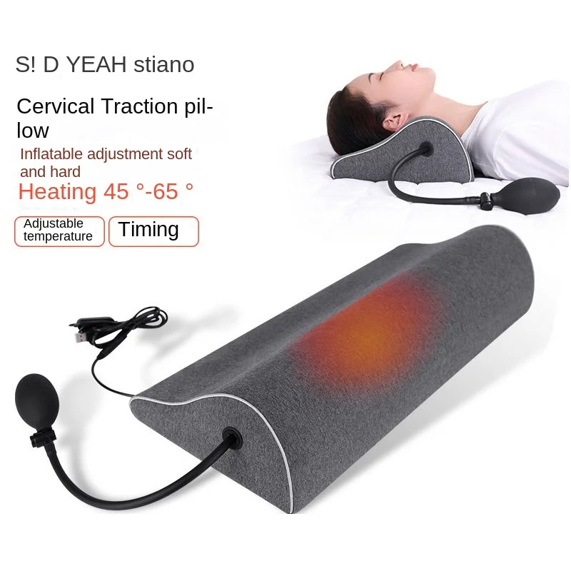 Inflatable-Orthopedic-Pillow-Ergonomic-Cervical-Spine-Memory-Foam-USB ...