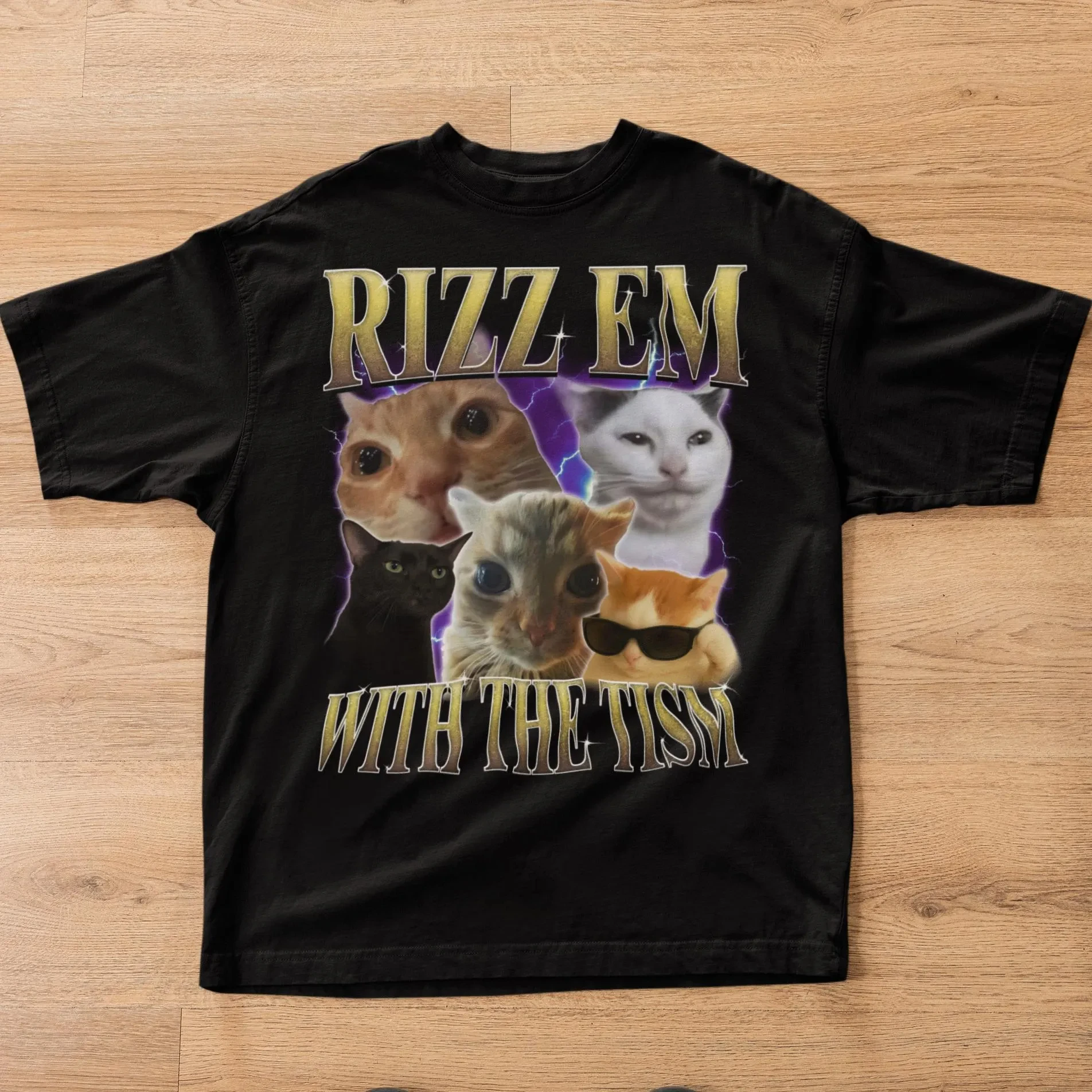 Rizz Meme Cat T-Shirt: The Ultimate Guide to the Viral Retro Cat Shirt ...