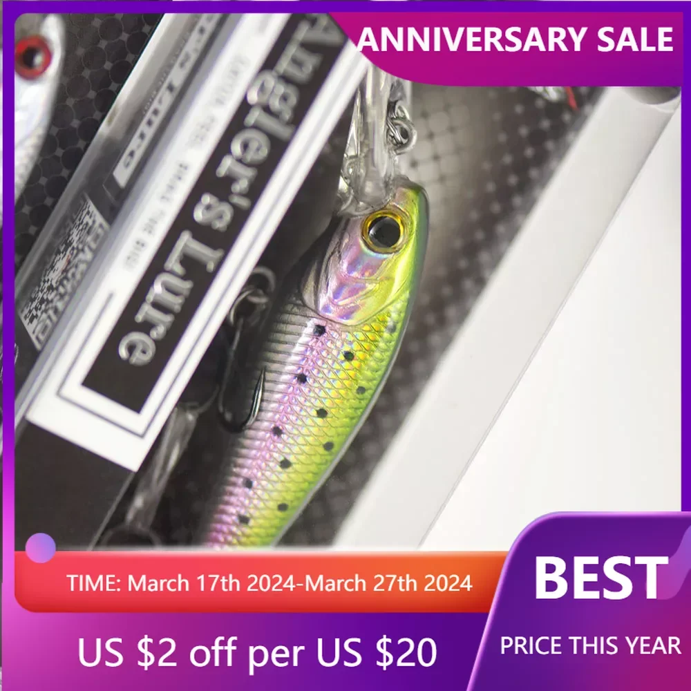 52mm 3.8g Minnow Trout Fishing Hard Bait Fishing Plastic Lures ...