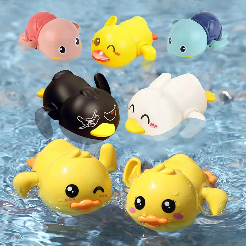 Cute-Swimming-Duck-Bath-Toys-for-Toddlers-Floating-Wind-Up-Toys-for-1-3 ...