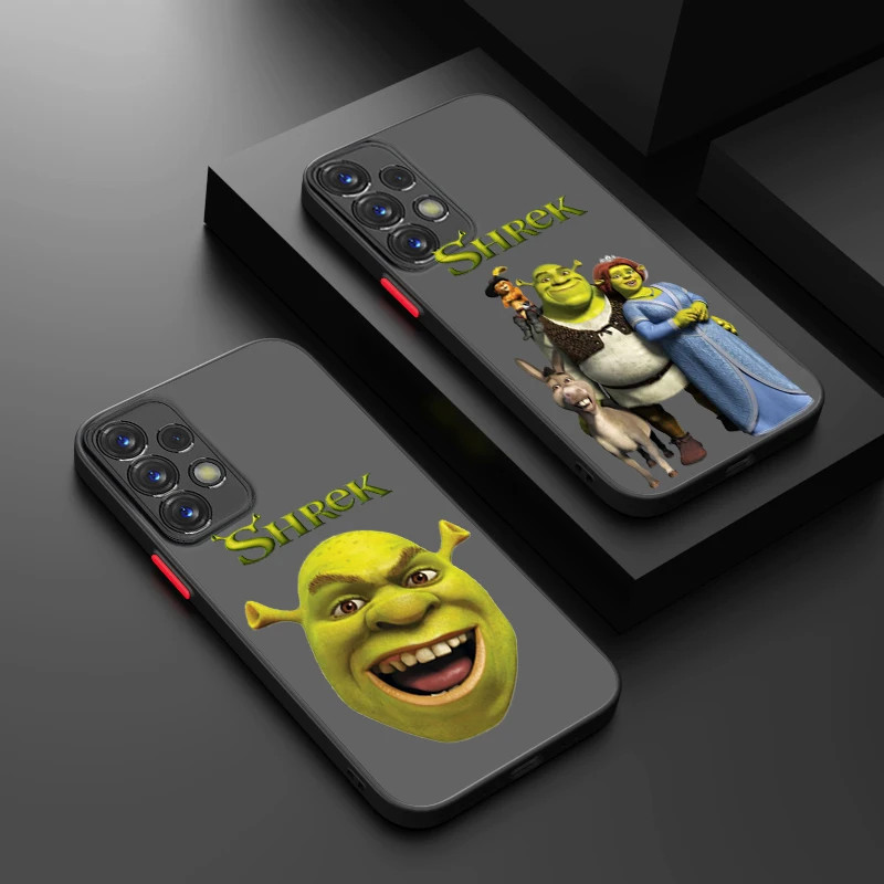 Funny-Cartoon-Shrek-Phone-Case-For-Samsung-S24-S23-S22-S21-S20-FE-S10 ...