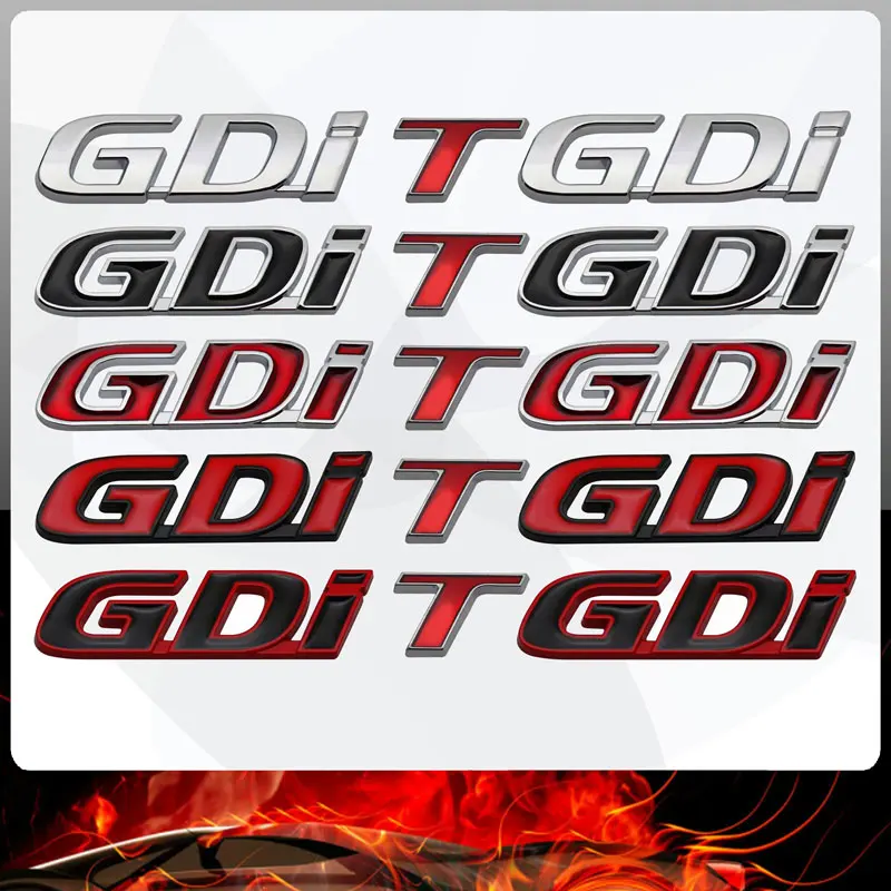 Car-Decor-sticker-T-GDI-Letter-Emblem-Badge-Car-Body-Sticker-For ...
