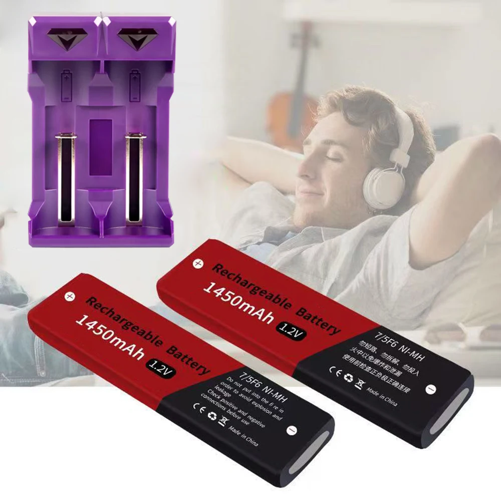 파나소닉 소니 MD CD 카세트 테이프 플레이어 배터리 부품 용 1.2V 1450mAh 7/5F6 67F6 Ni-mh 츄잉 껌 ...