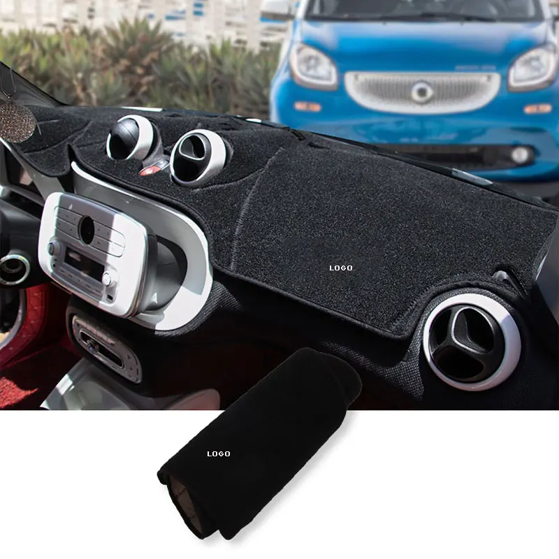 Car-Dashboard-Protect-Sun-Protection-Mat-For-Mercedes-Smart-453-451 ...