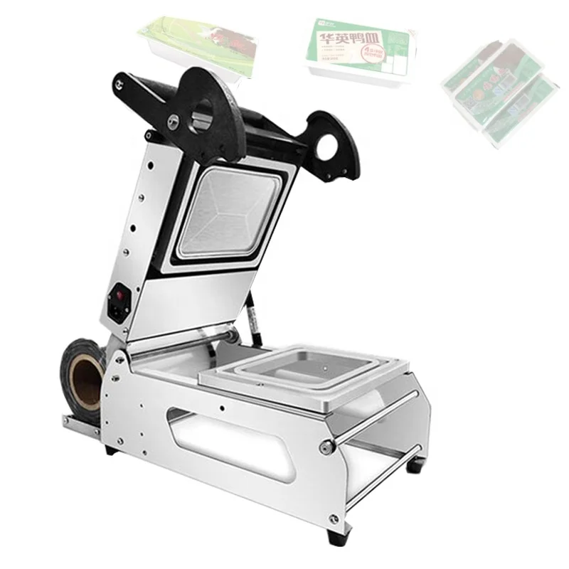 Manual-Tray-Sealer-Lunch-Box-Packaging-Machine-Plastic-Food-Container ...