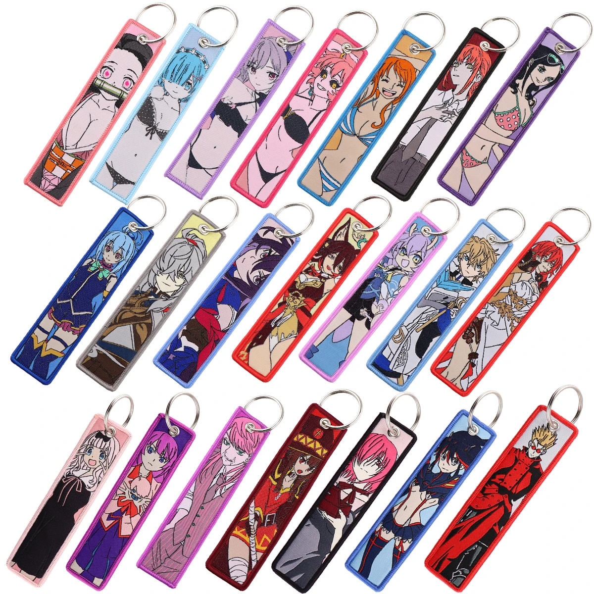 Anime-Characters-Key-Tag-Demon-Slayer-Embroidery-Jet-Tag-Motorcycles ...