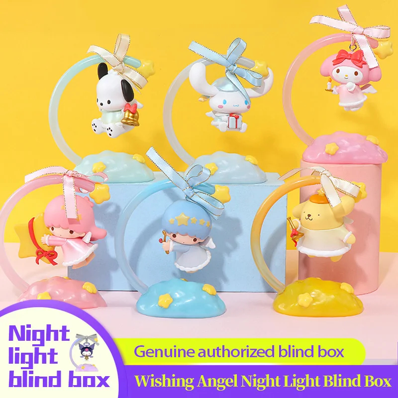 Miniso Wish Angel Nightlight Blind Box, Kawaii Pochacco Cinnamorol ...