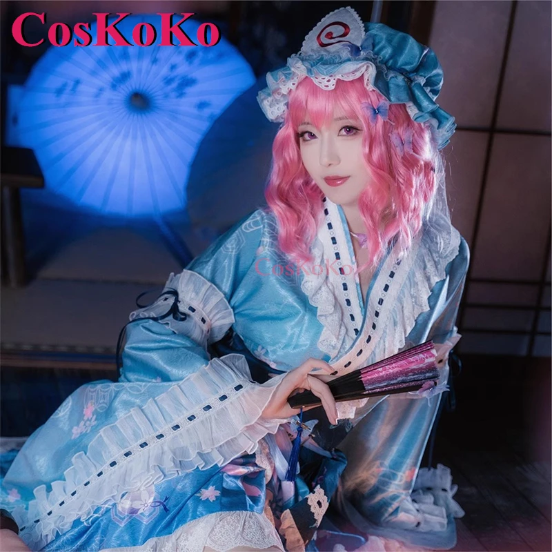 CosKoKo-Saigyouji-Yuyuko-Cosplay-Game-Touhou-Project-Costume-Gorgeous ...