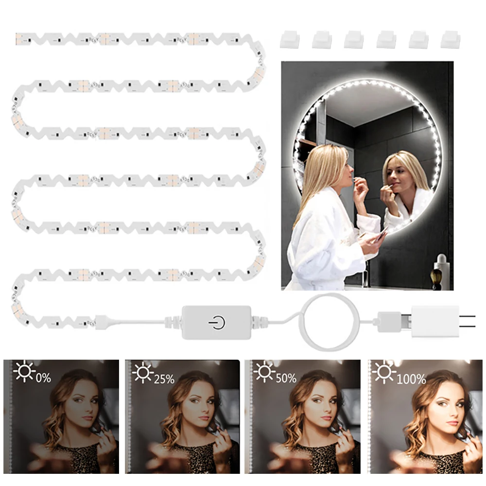 For-Room-Cosmetic-Mirrors-Decorative-LED-Makeup-Vanity-Mirror-Light ...