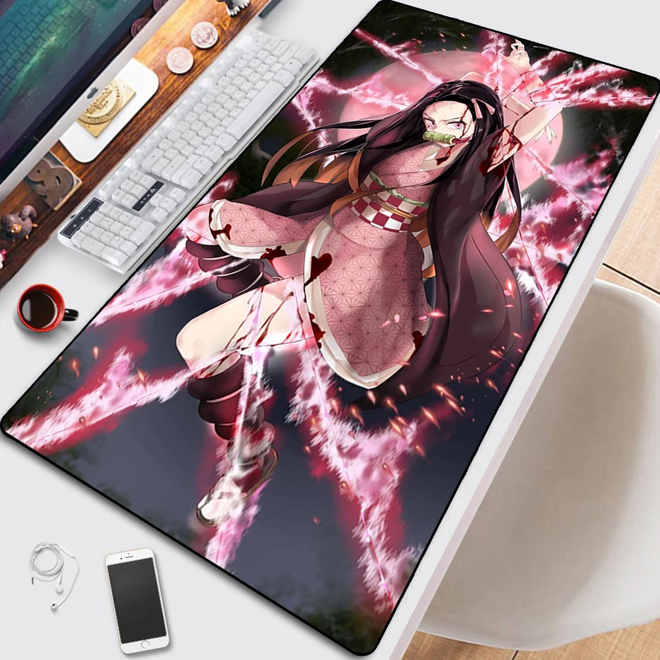 Anime-Demon-Slayer-Mousepad-Cool-HD-Printing-Computer-Lock-Edge ...