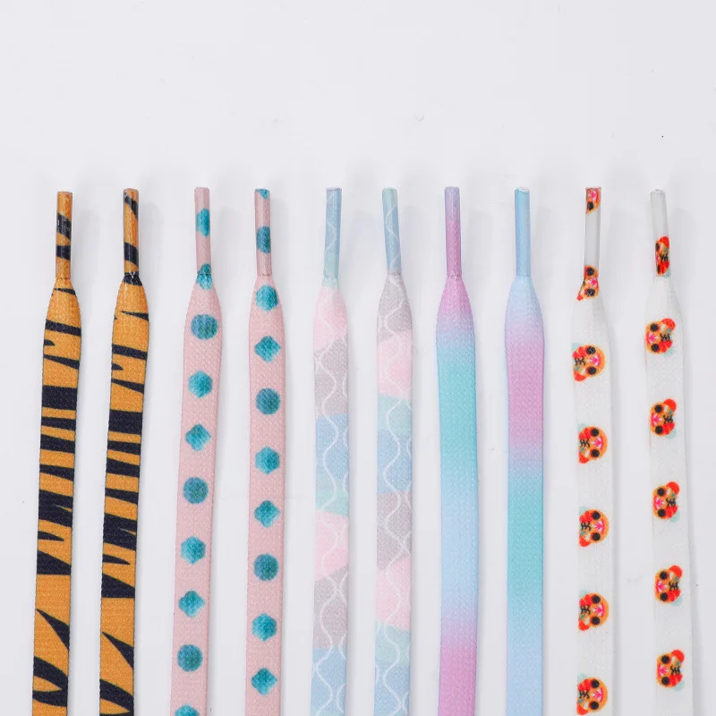 Lacets Lumineux Dégradés Léopard et Tigre, Baskets en Toile Plates ...