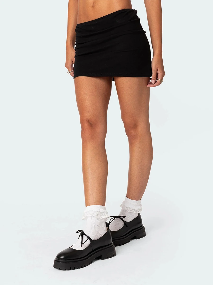 Women-s-Micro-Mini-Skirt-Tight-Sexy-Streetwear-Low-Rise-Stretch-Fitted ...
