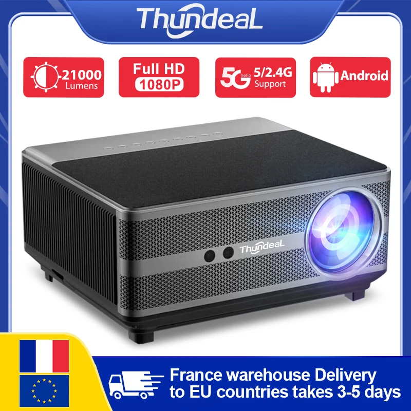 ThundeaL Full HD 1080P Projector TD98 WiFi LED 2K 4K Video Movie Beam ...