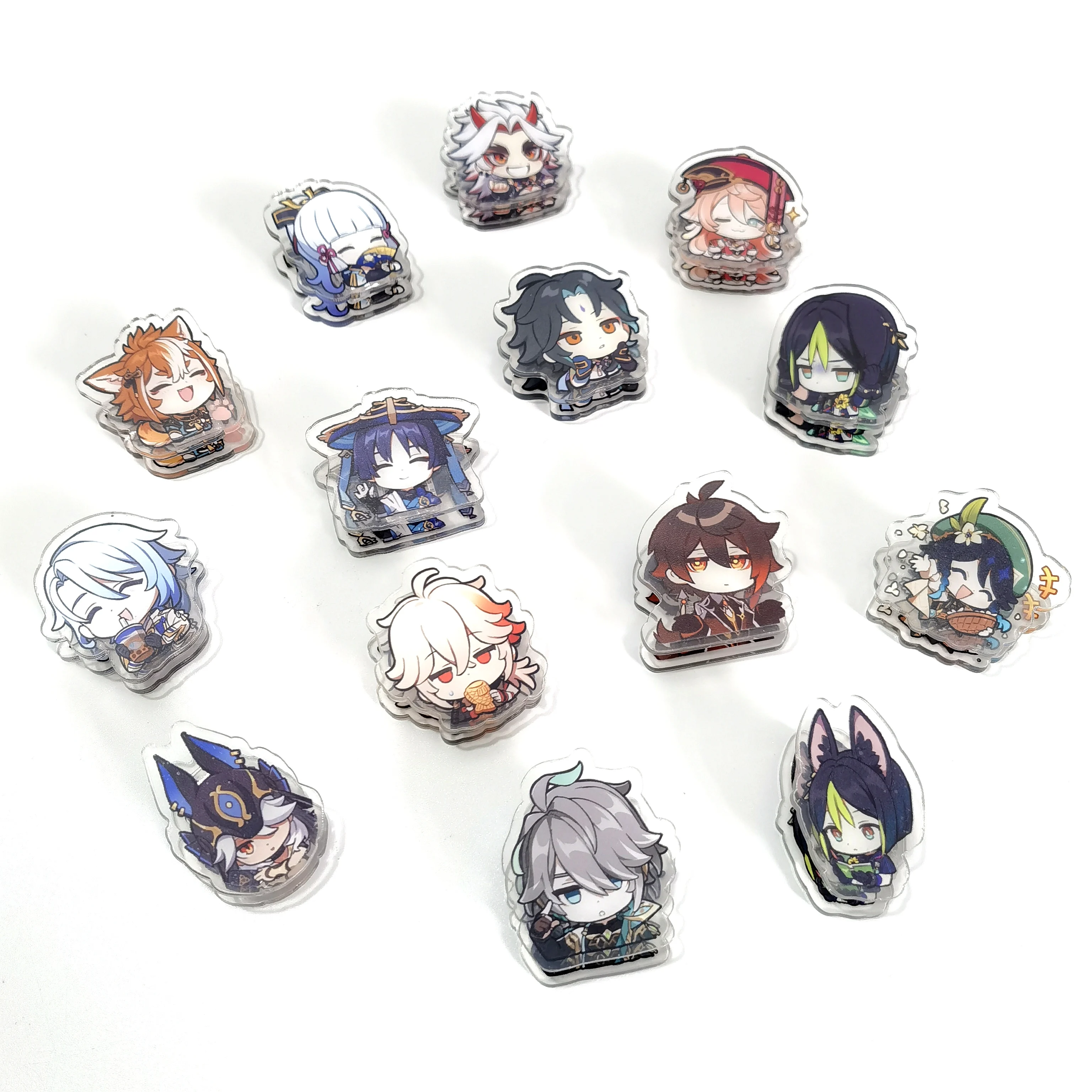 Genshin Impact Anime Figure | Genshin Impact Stationery | Cartoon Clip ...