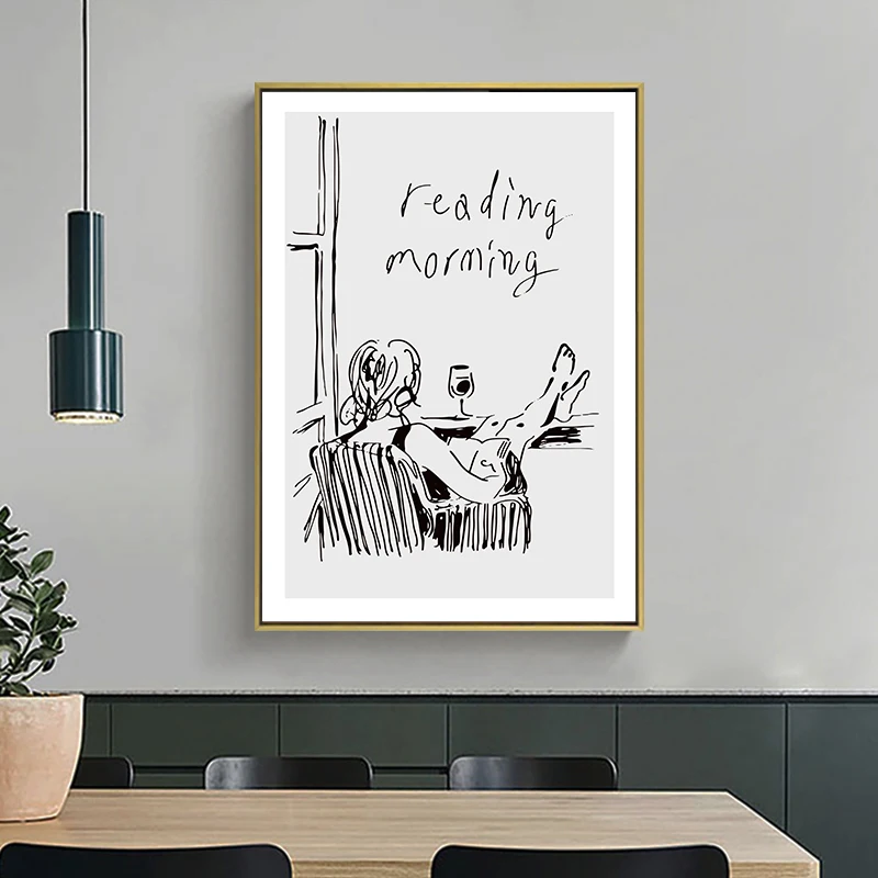 Reading Art Canvas