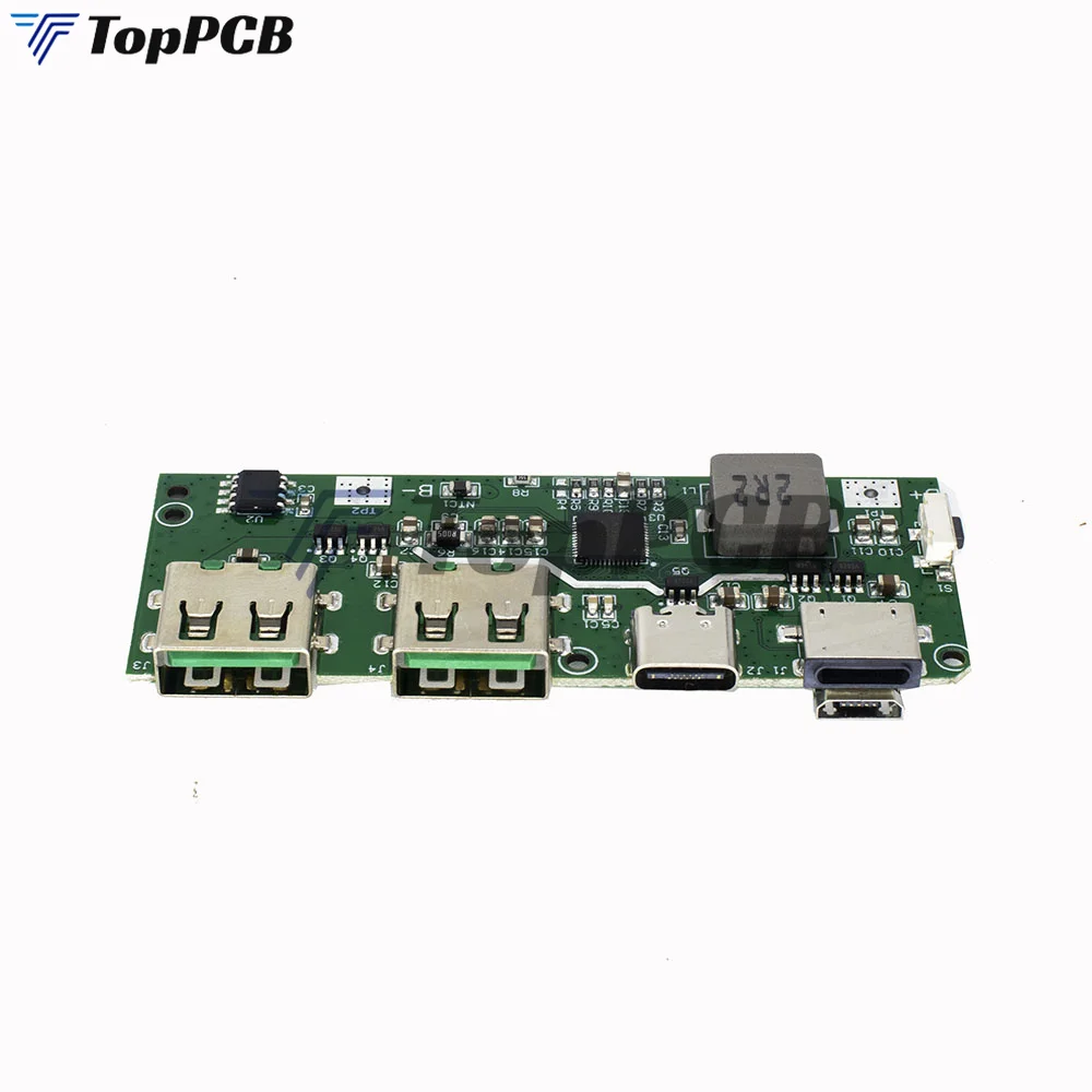 QC4.0 QC3.0 Dual USB 5V 4.5A 22.5W Micro USB Type C Mobile Power Bank ...