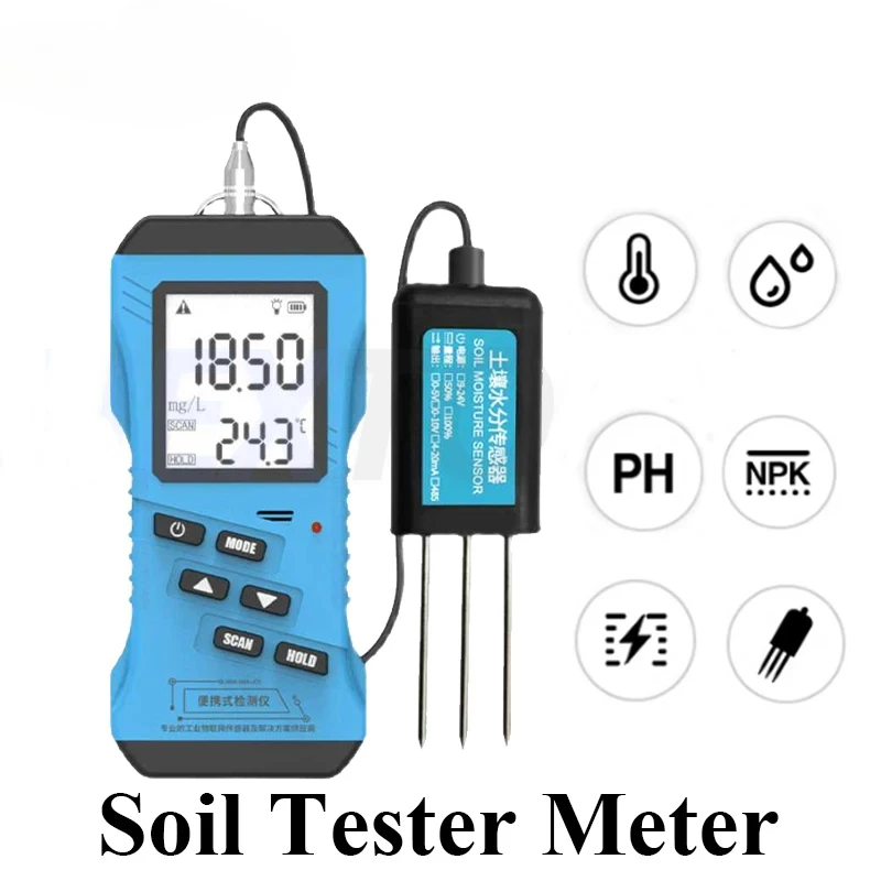 7 in 1 Rapid Soil tester Meter Nitrogen Phosphorus Potassium N P K PH ...