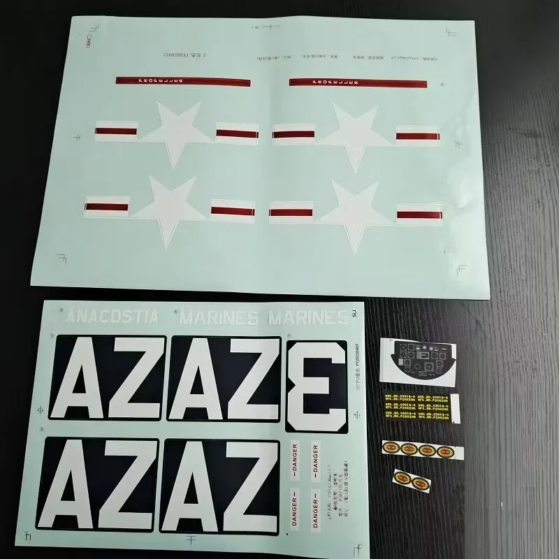 Decal Sheet for Freewing Flight Line F7F-3 Tigercat RC Plane