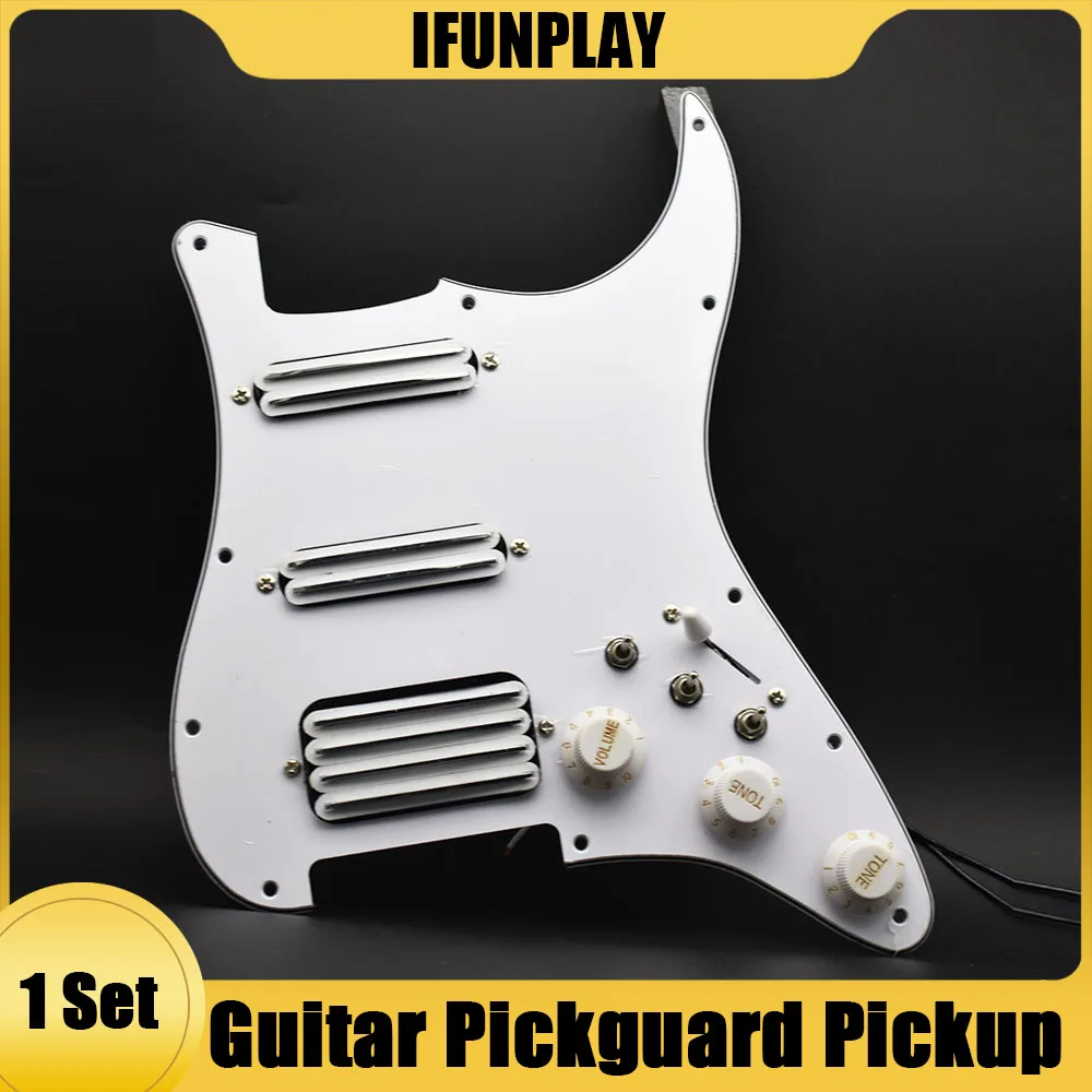 SSH-Loaded-Prewired-Scratchplate-Coil-Splitting-2-Mini-Humbucker-4-Coil ...