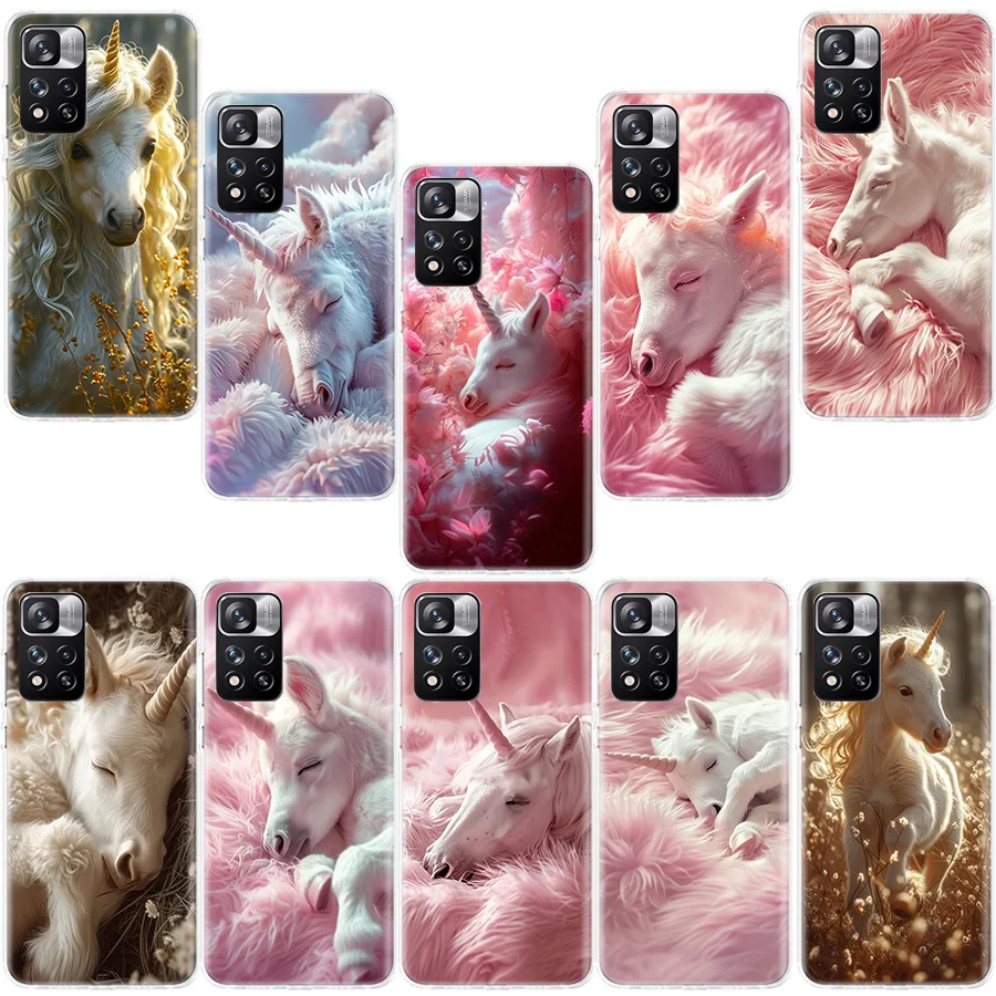 The-White-Baby-Unicorn-Sleeps-on-Pink-Fur-Phone-Case-For-Xiaomi-Redmi ...