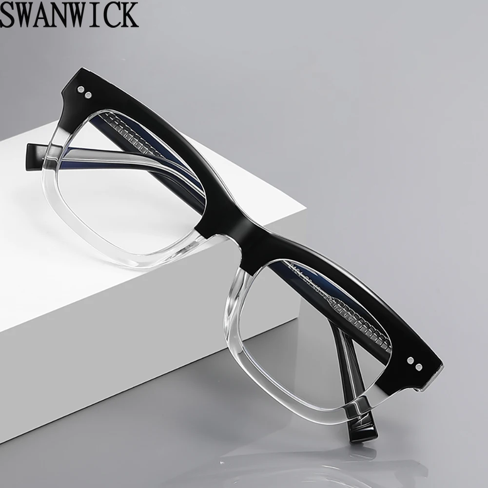 Swanwick-Korean-style-square-glasses-frame-men-TR90-retro-anti-blue ...
