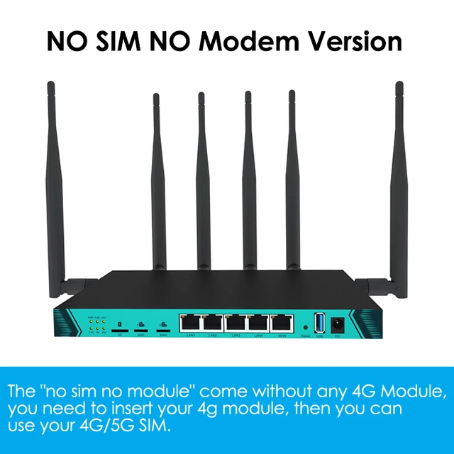 Zbtlink Gigabit LAN Router Two SIM Card Multi-Mode Intelligent 1200Mbps ...