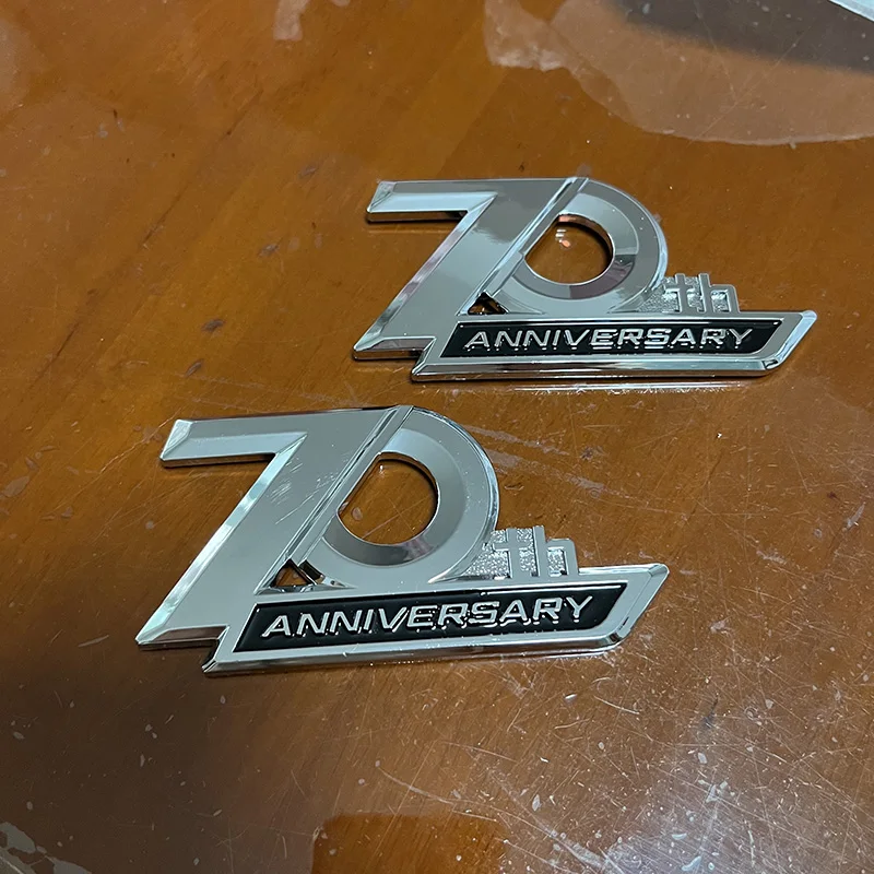 1X-Side-Emblem-70th-Anniversary-3D-Chrome-Emblem-Trunk-Badge-Sticker ...