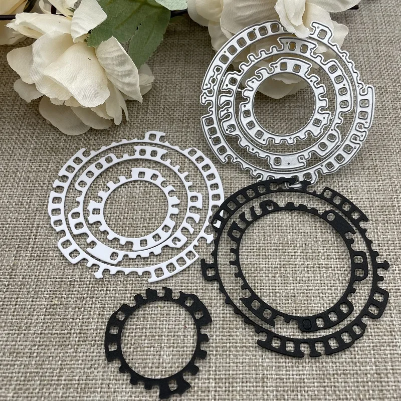 Irregular circle frame Metal Cutting Dies Stencils For DIY Scrapbooking ...