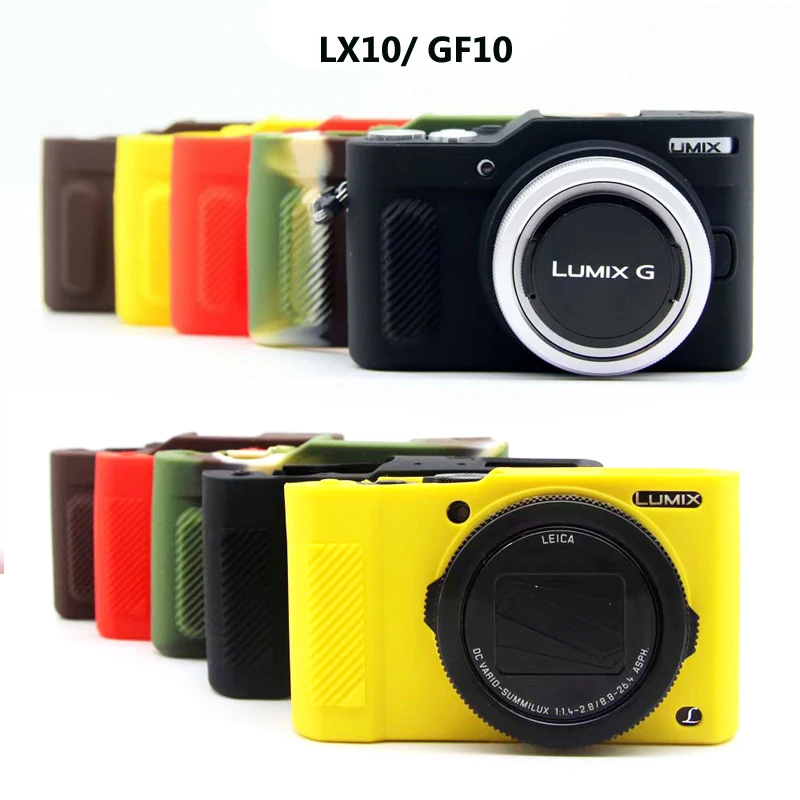 파나소닉 Lumix LX10 LX15 GF10 용 소프트 실리콘 케이스 커버, 카메라 바디 스킨 아머 고무 다채로운 보호 케이스| | - AliExpress