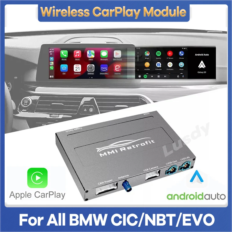 Wireless Apple Carplay Module Box Android Auto For Bmw Nbt Cic Evo ...