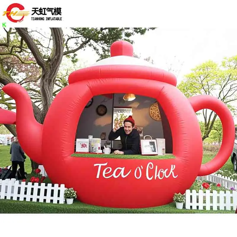 Fast Shipping Teapot Shaped Inflatable Snack Booth Tent Blow Up Drinks ...