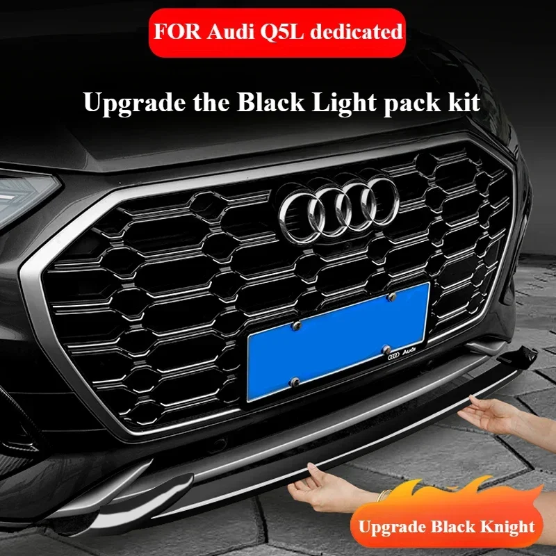 FOR Audi Q5L front bar anti-collision Glitter Black Knight modified ...