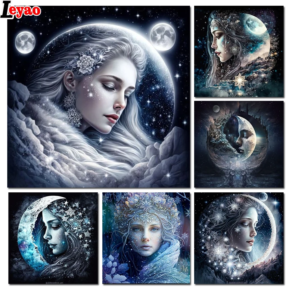 Nette-Snowflake-Woman-Diamond-Painting-Analyste-5D-DIY-Cross-Stitch ...